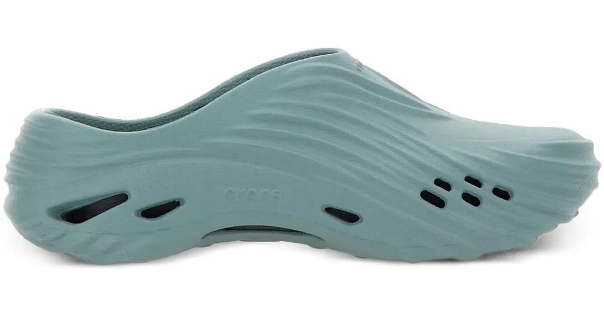 Crocs™ Perforated Slides in Blue | Lyst