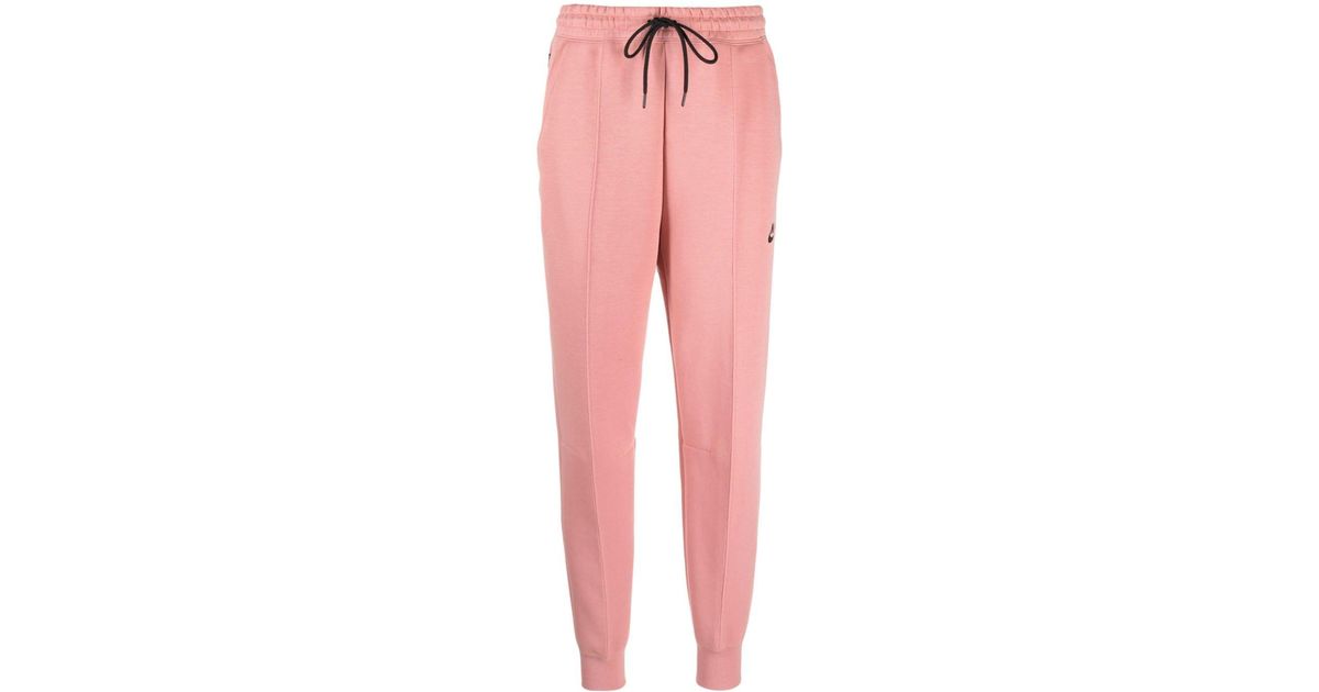 Nike Tech Fleece Track Pants in Pink | Lyst