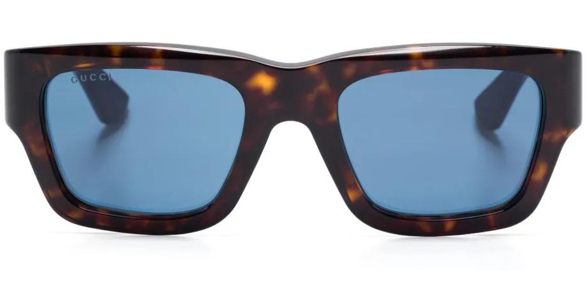 Gucci Gg1668S Sunglasses in Blue for Men | Lyst