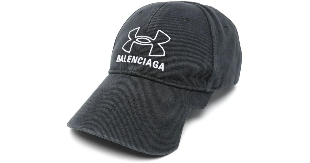 Balenciaga Under Armour Baseball Cap in Black for Men | Lyst
