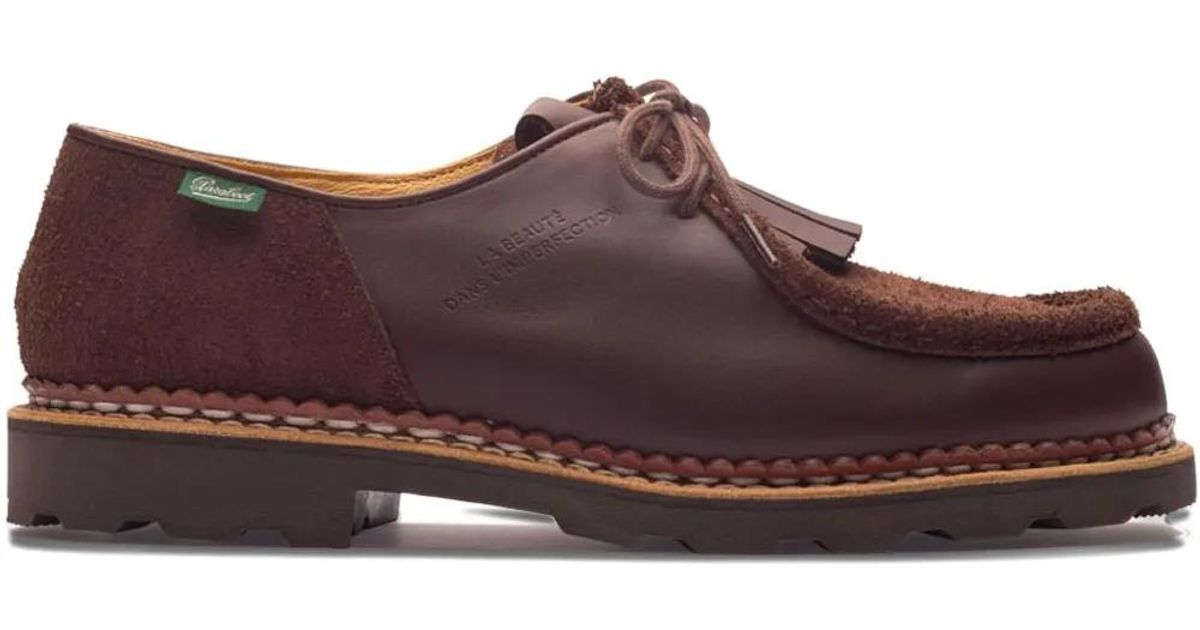 Paraboot X Universal Works Michael Derby Shoes in Brown for Men | Lyst