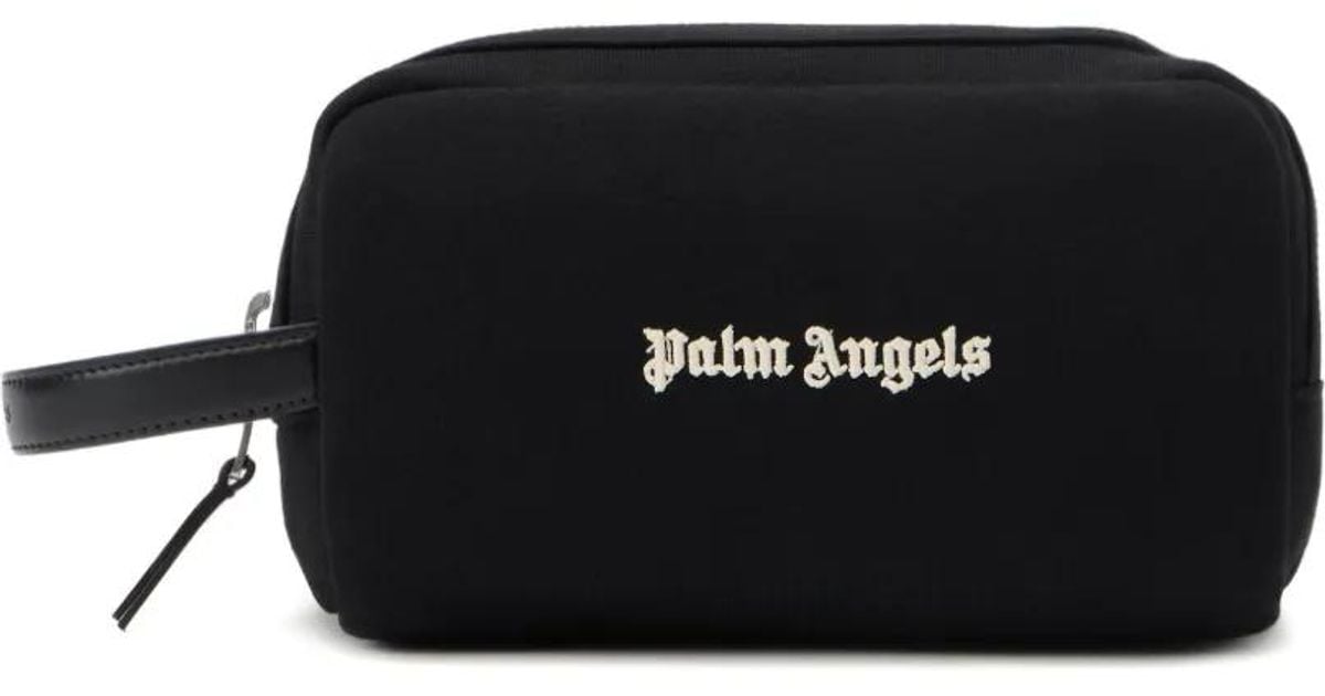 Palm Angels Signature-Logo Pouch in Black for Men | Lyst