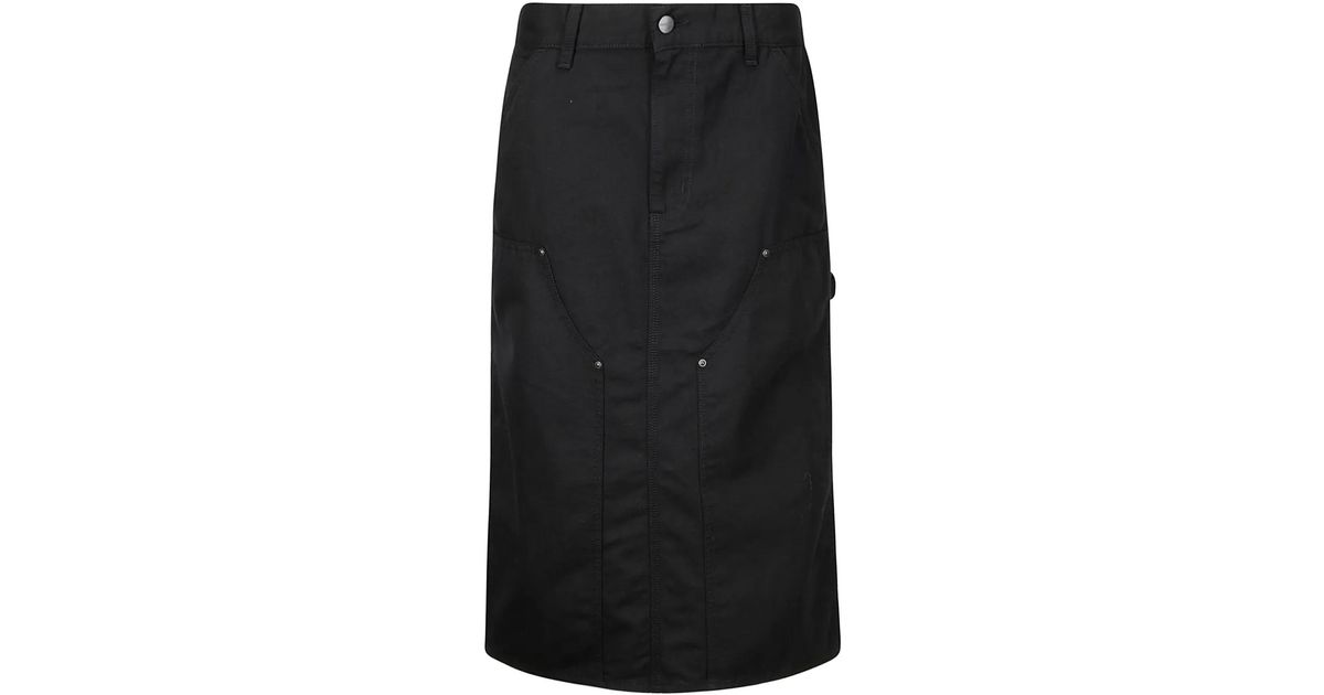 Carhartt Cotton Double Knee Skirt in Black | Lyst