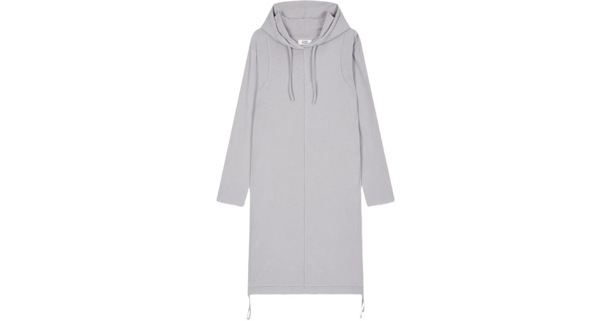 Studio Tomboy X Layered Hooded Dress in Grey | Lyst UK