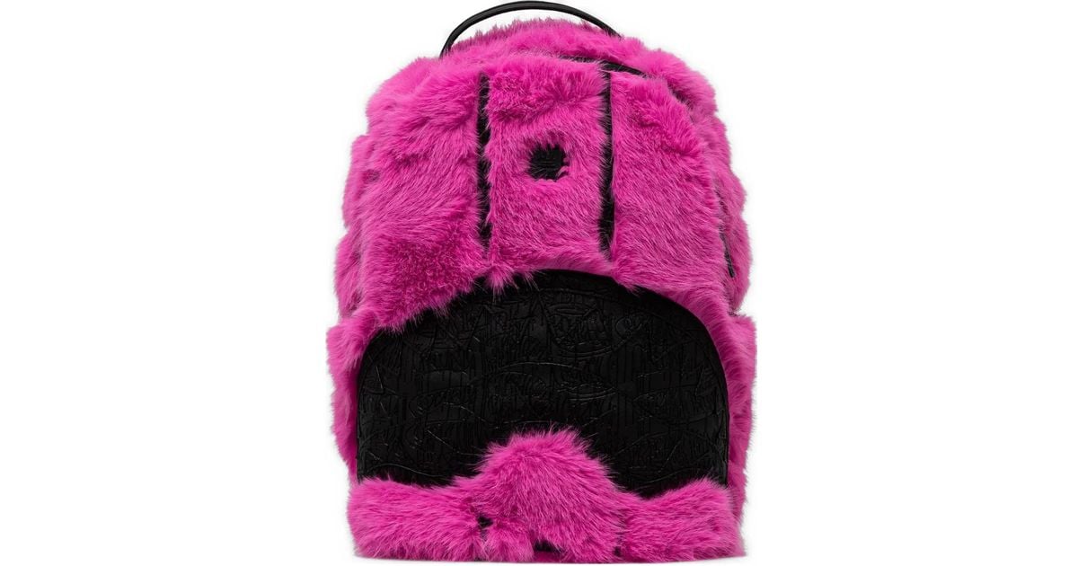 Sprayground A.I. Fur Backpack in Pink | Lyst