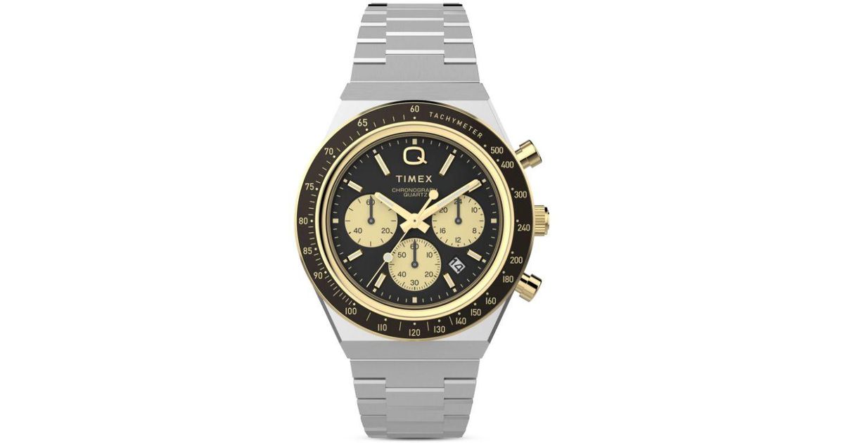Timex Q Diver Inspired Chronograph 41Mm in White for Men | Lyst