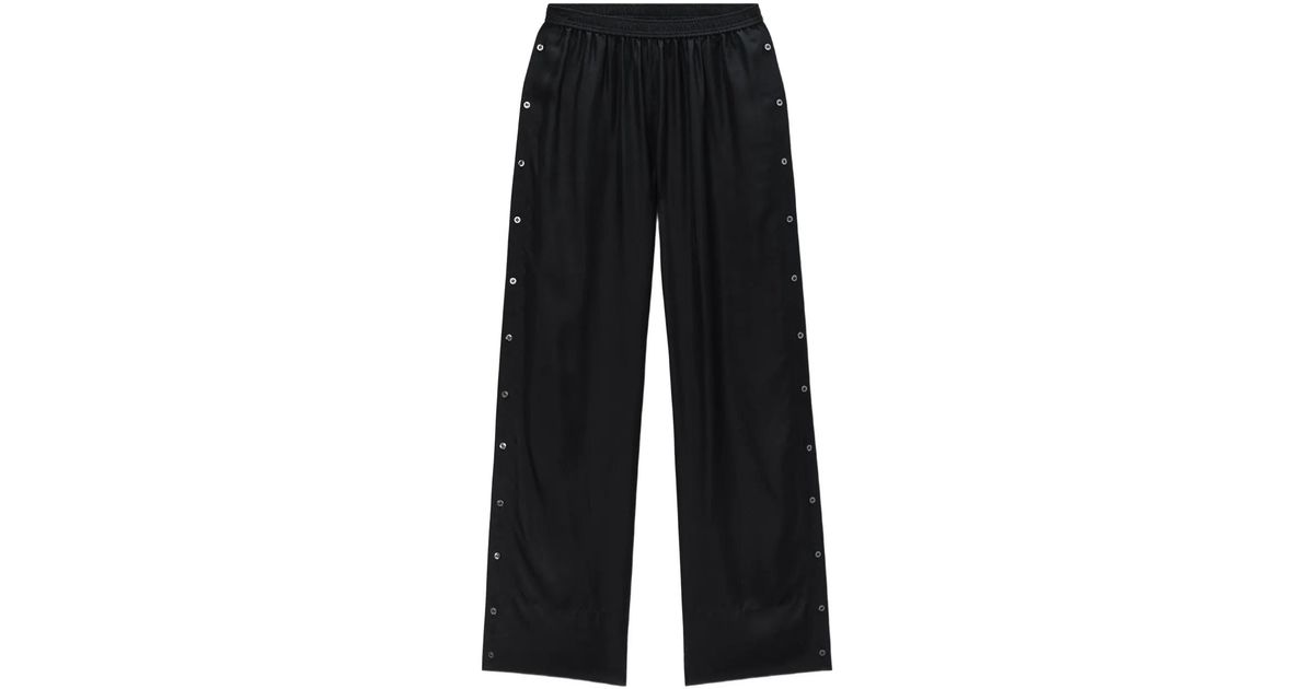 Alexander Wang Side-Placket Trousers in Blue | Lyst UK