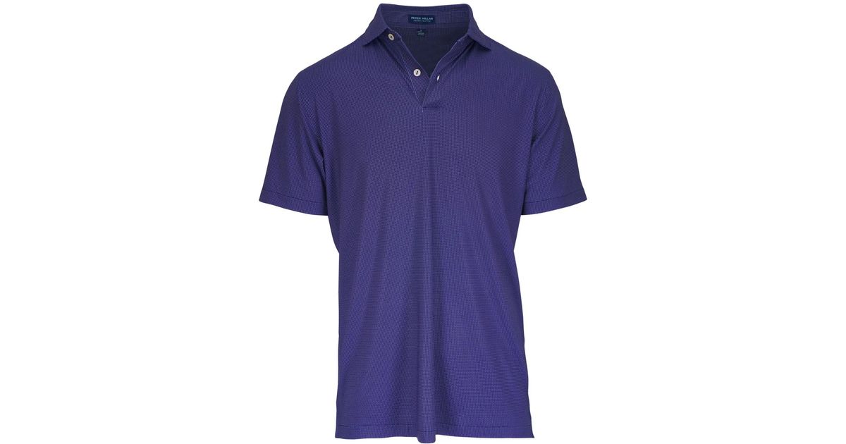 Peter Millar Jersey Polo Shirt in Blue for Men | Lyst