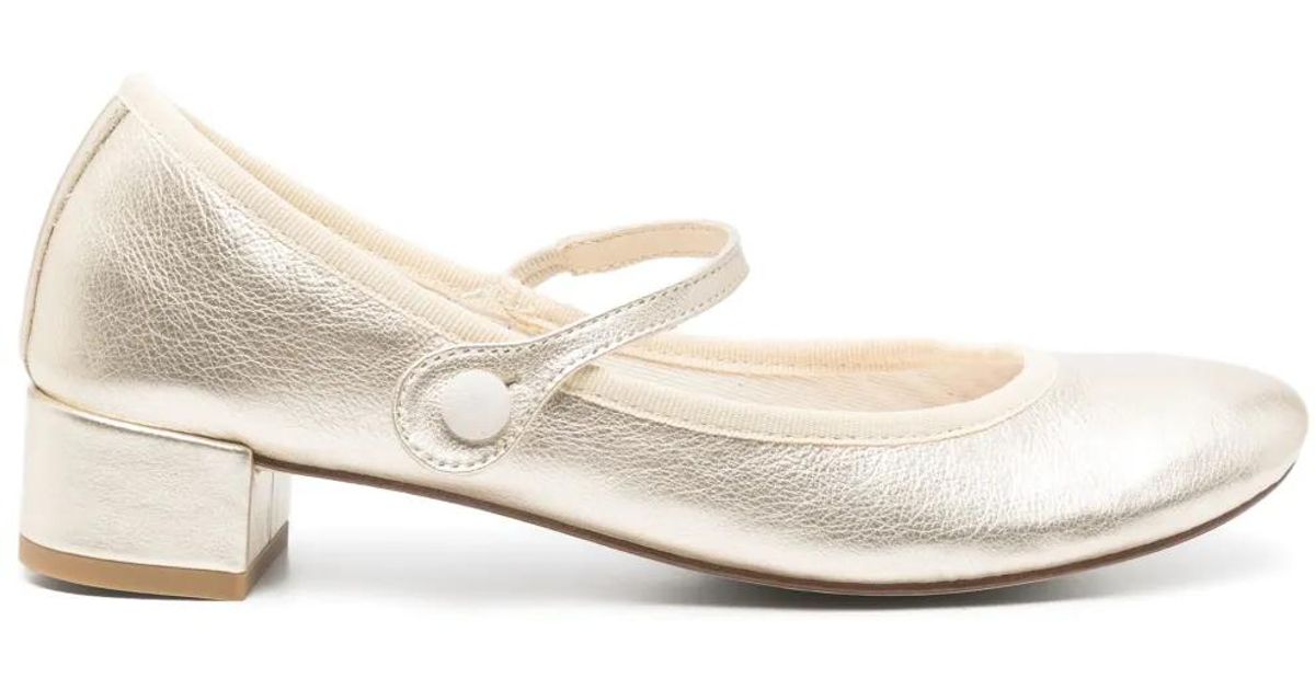 Repetto 30Mm Rose Pumps in Natural | Lyst