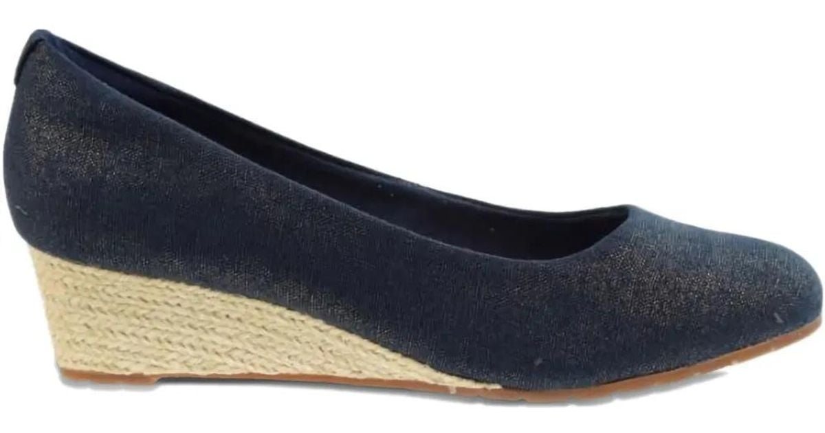Clarks Mallory Luna Sandals in Blue | Lyst UK