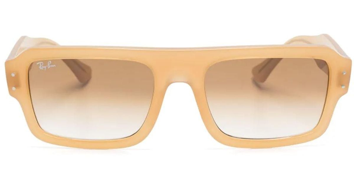 Ray-Ban Lukas Bio-Based Sunglasses in Natural | Lyst UK