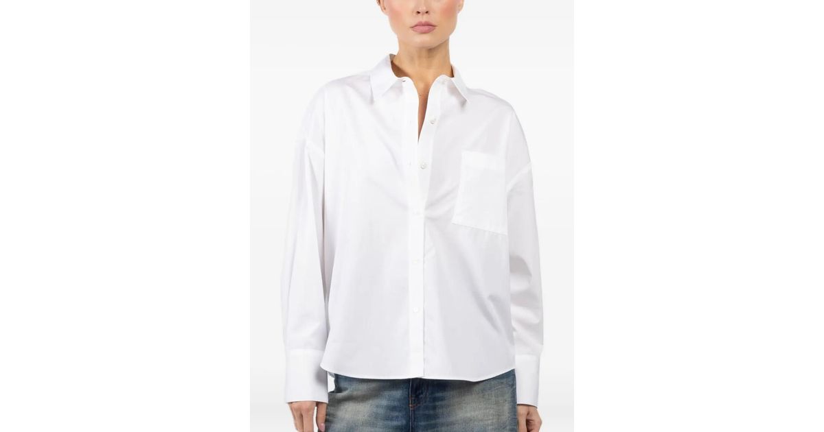 Arlo Mott Side-Slit Shirt in White | Lyst UK
