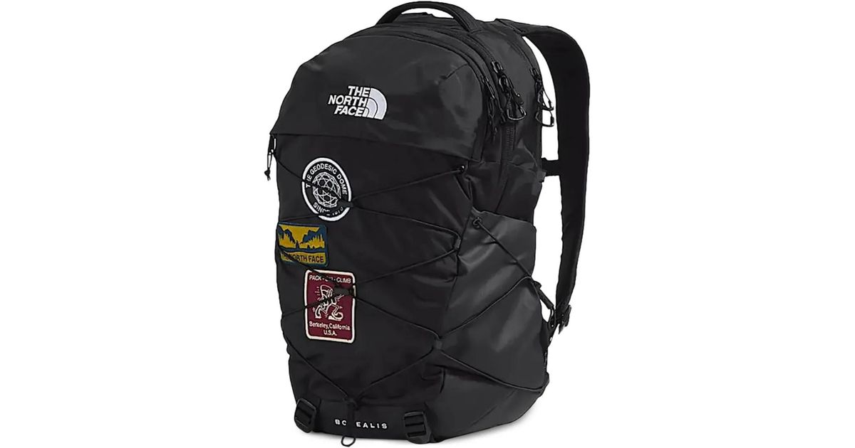 The North Face Borealis Patch Backpack in Black | Lyst UK