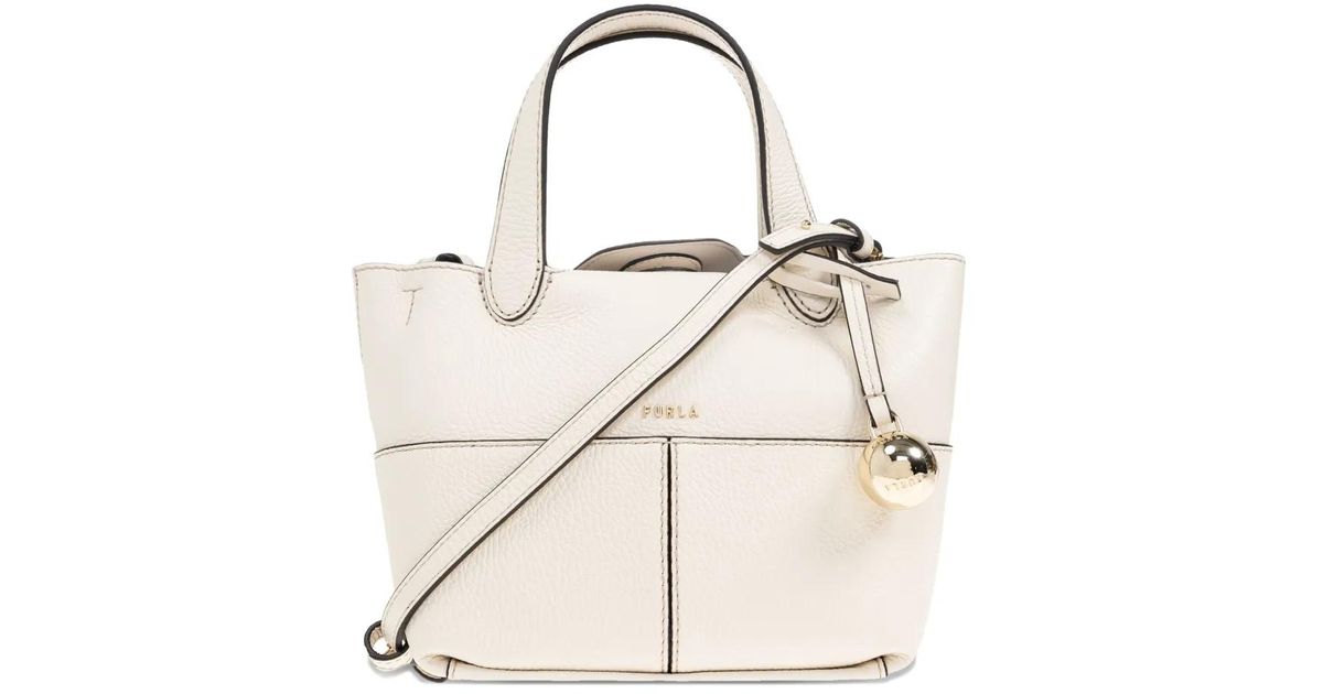 Furla Mini Primrose Tote Bag in Natural | Lyst UK