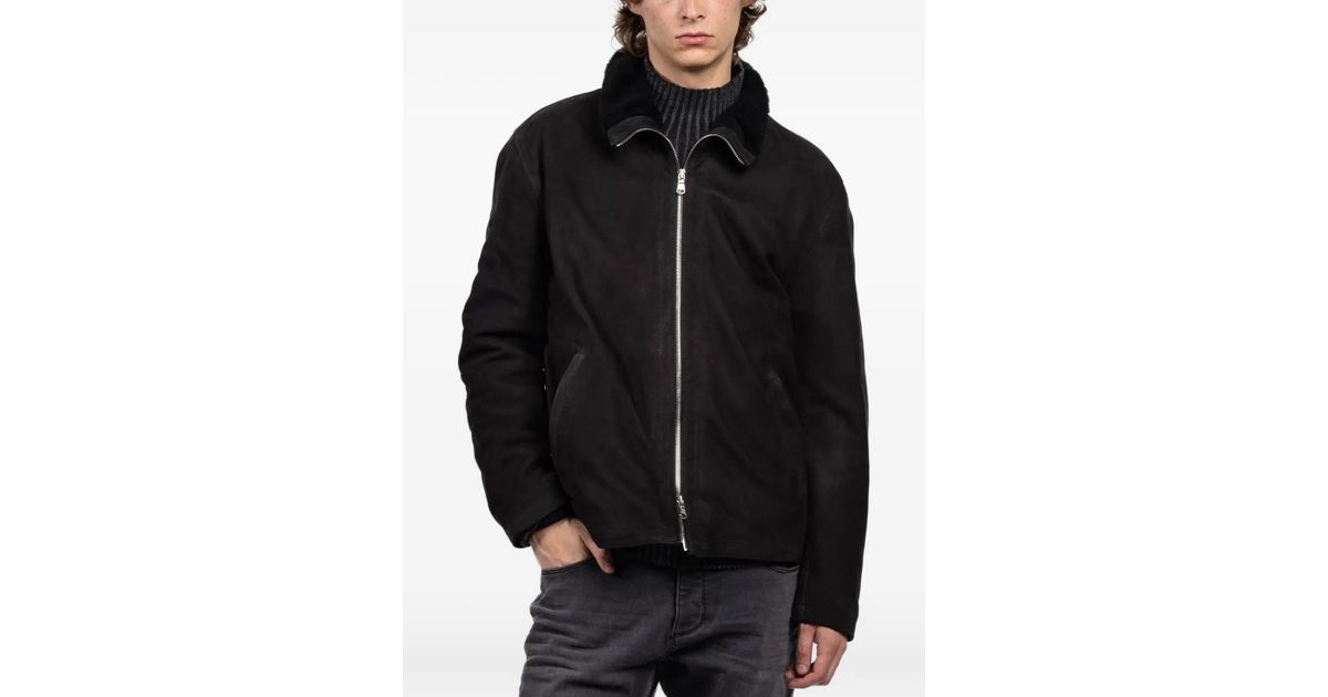 Fradi Zip-Up Long-Sleeve Jacket in Black for Men | Lyst UK