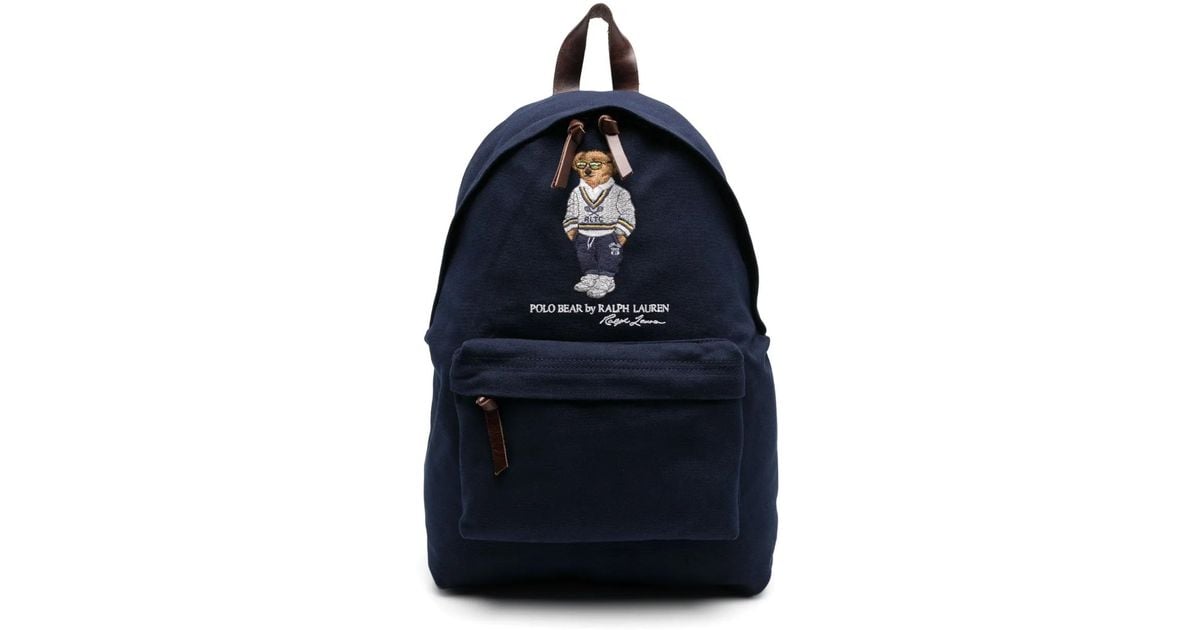 Polo Ralph Lauren Polo Bear Backpack in Blue for Men | Lyst