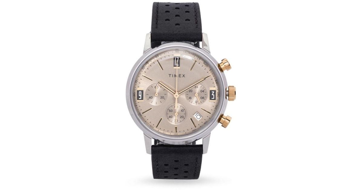 Timex Marlin® Chronograph Tachymeter 40mm in White for Men | Lyst UK
