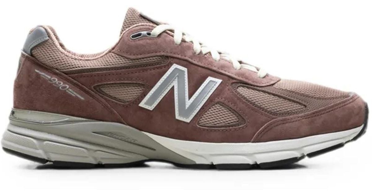 New Balance X Kith 990V4 Sneakers in Brown for Men | Lyst UK