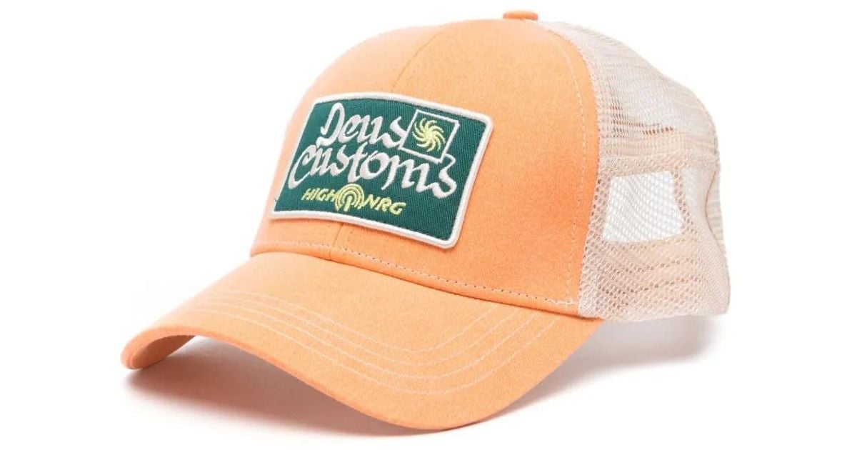 Deus Ex Machina Embroidered-Patch Trucker Hat in Yellow for Men | Lyst UK