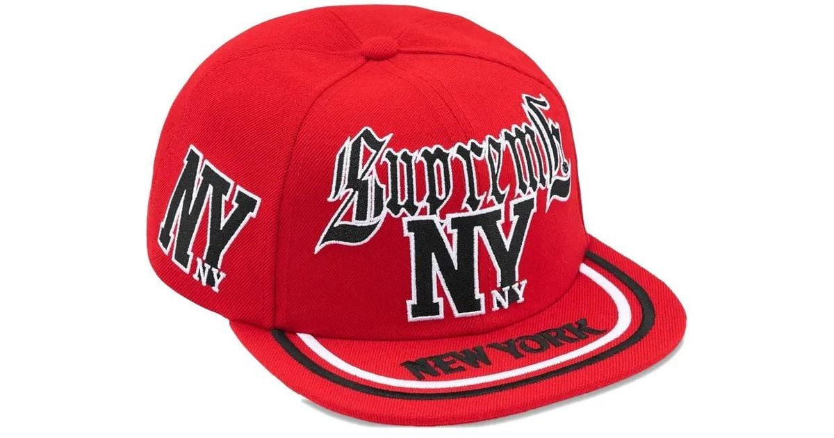 Supreme New York Cap in Red for Men | Lyst UK