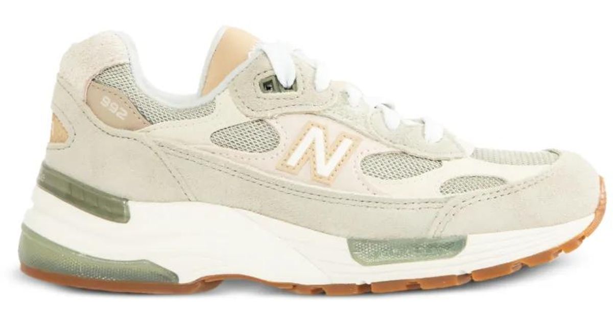 New Balance 992 Logo-Detail Sneakers in White | Lyst UK
