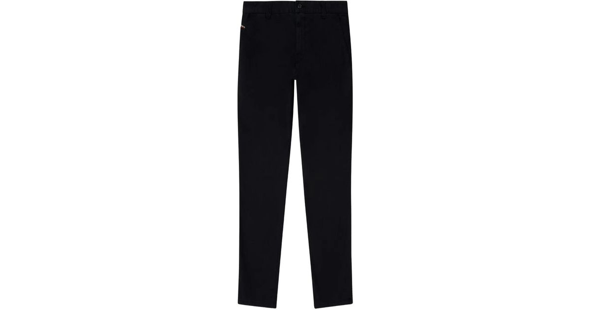 DIESEL Sleek Trousers With Utility Pocket in Blue for Men | Lyst UK