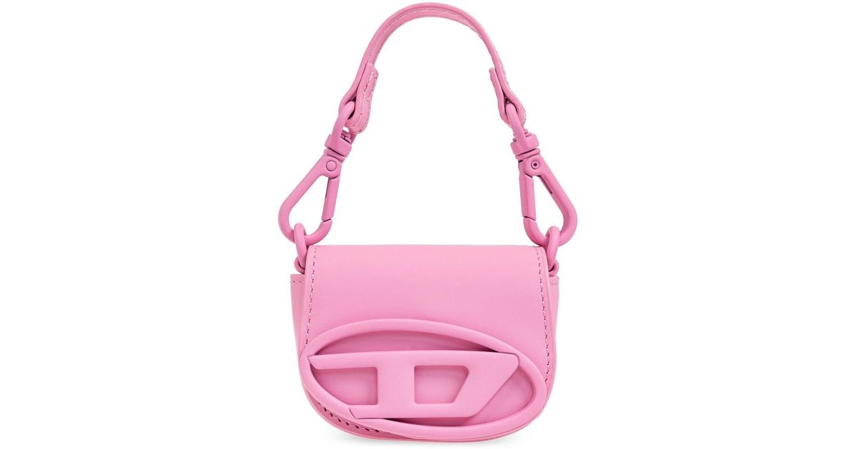 DIESEL Logo Mini Bag in Pink | Lyst