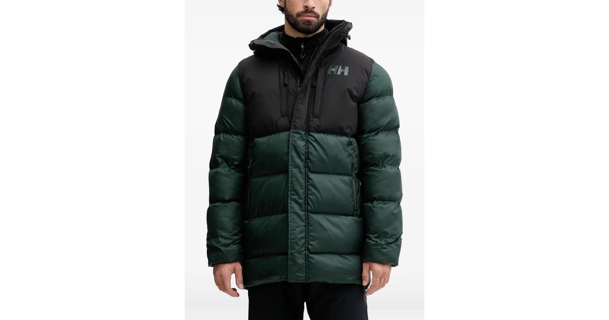 Helly Hansen Hooded Puffer Jacket in Green for Men | Lyst UK