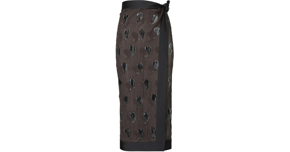 Tory Burch Paisley Pareo in Black | Lyst UK