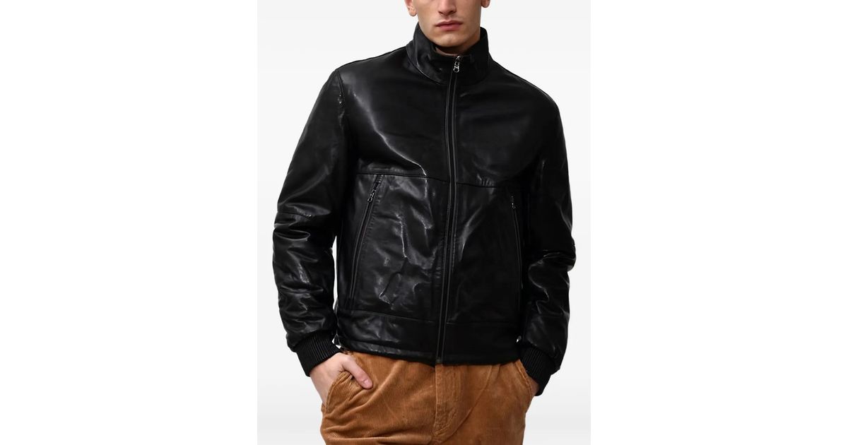 Poche Paris Zip-Up Jacket in Black for Men | Lyst UK