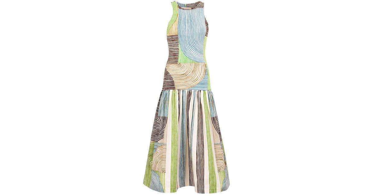 Silvia Tcherassi Jamelia Midi Dress in White | Lyst UK