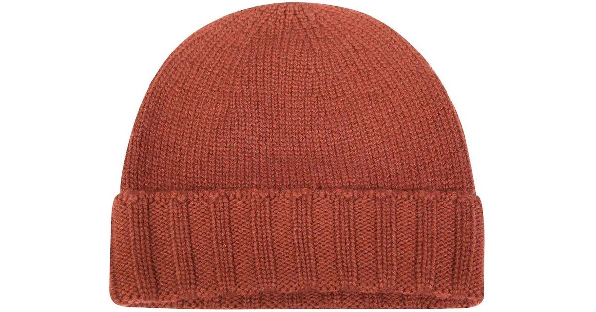 Drumohr Ribbed Beanie in Red for Men | Lyst UK