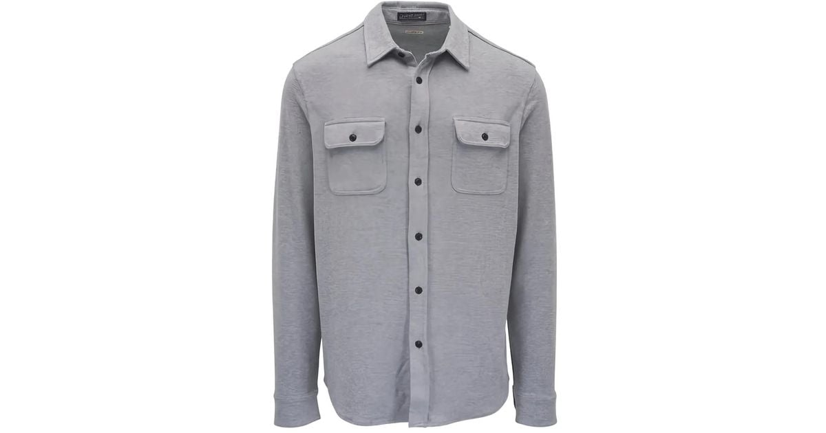 Faherty Legend Pocket Shirt in Grey for Men | Lyst UK