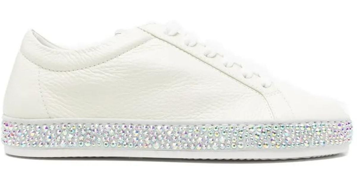 Le Silla Andrea Round-Toe Sneakers in White | Lyst UK