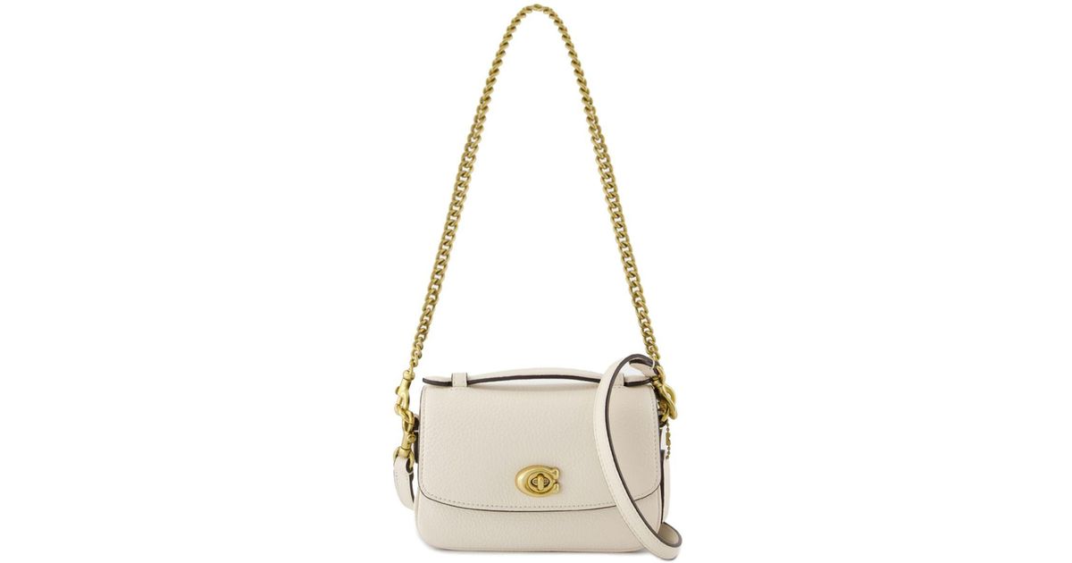 COACH Cassie 17 Crossbody Bag in White | Lyst UK