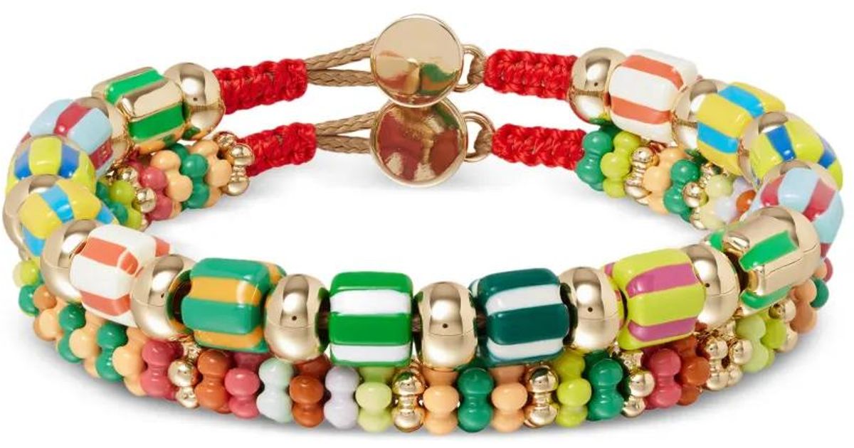 Roxanne Assoulin Tutti Frutti Beaded Bracelets (Set Of Two) in White | Lyst