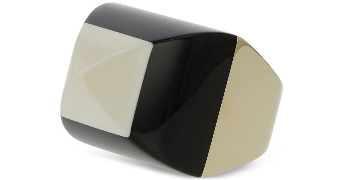 Mark Davis 18K Kendall Bakelite Ring in Black | Lyst