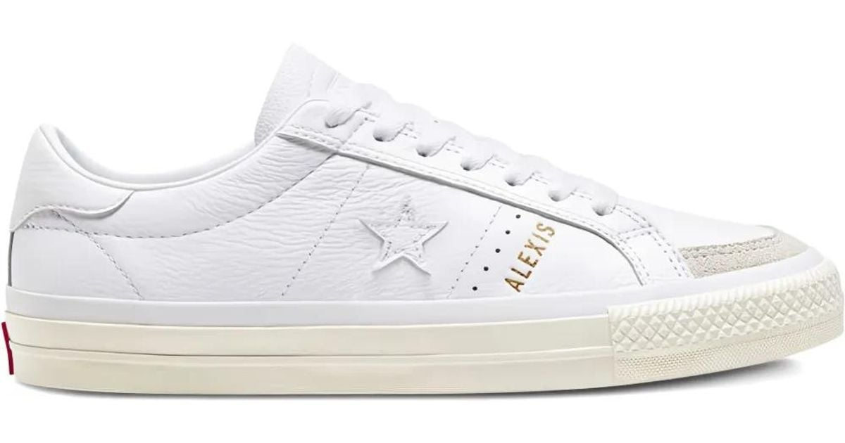 Converse X Alexis Sablone One Star Pro Sneakers in White for Men | Lyst