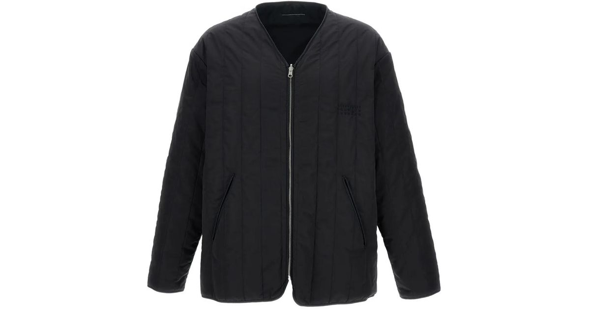MM6 by Maison Margiela Reversible Quilted Padded Jacket in Black for ...