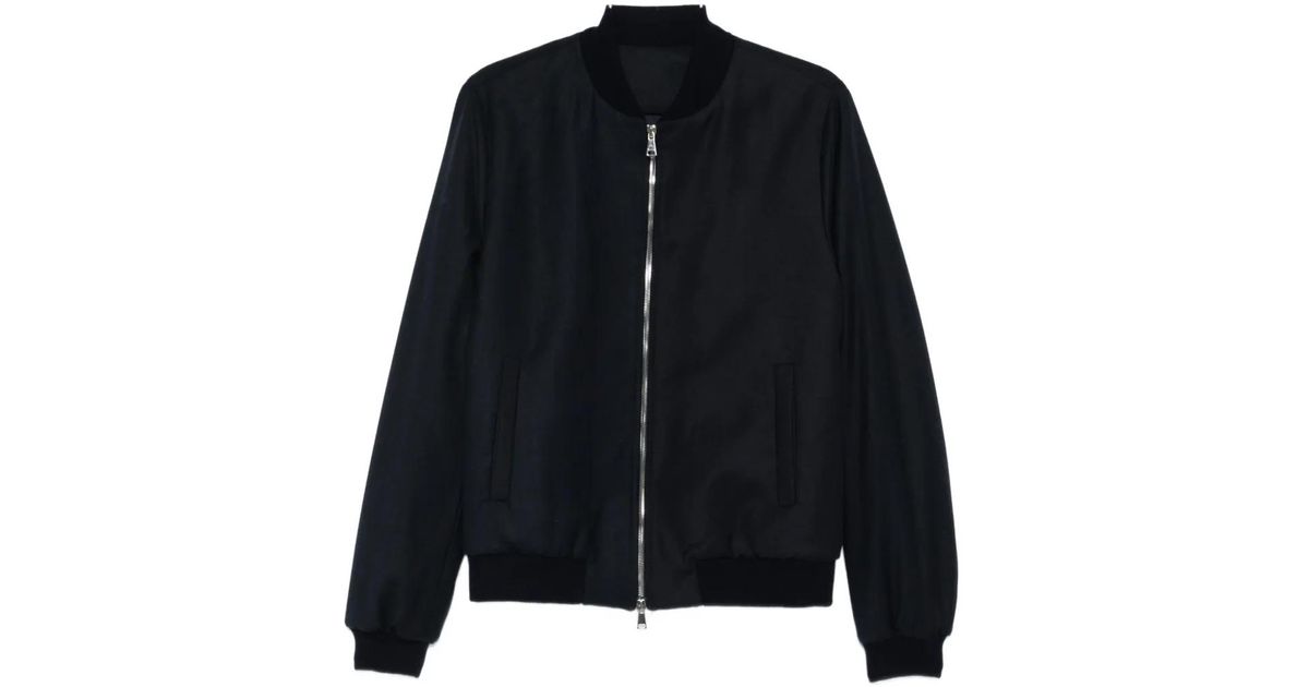 Costumein Zip-Front Bomber Jacket in Black for Men | Lyst UK