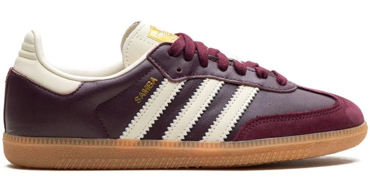 adidas Samba Og /Core/ Metallic" Sneakers in Red | Lyst