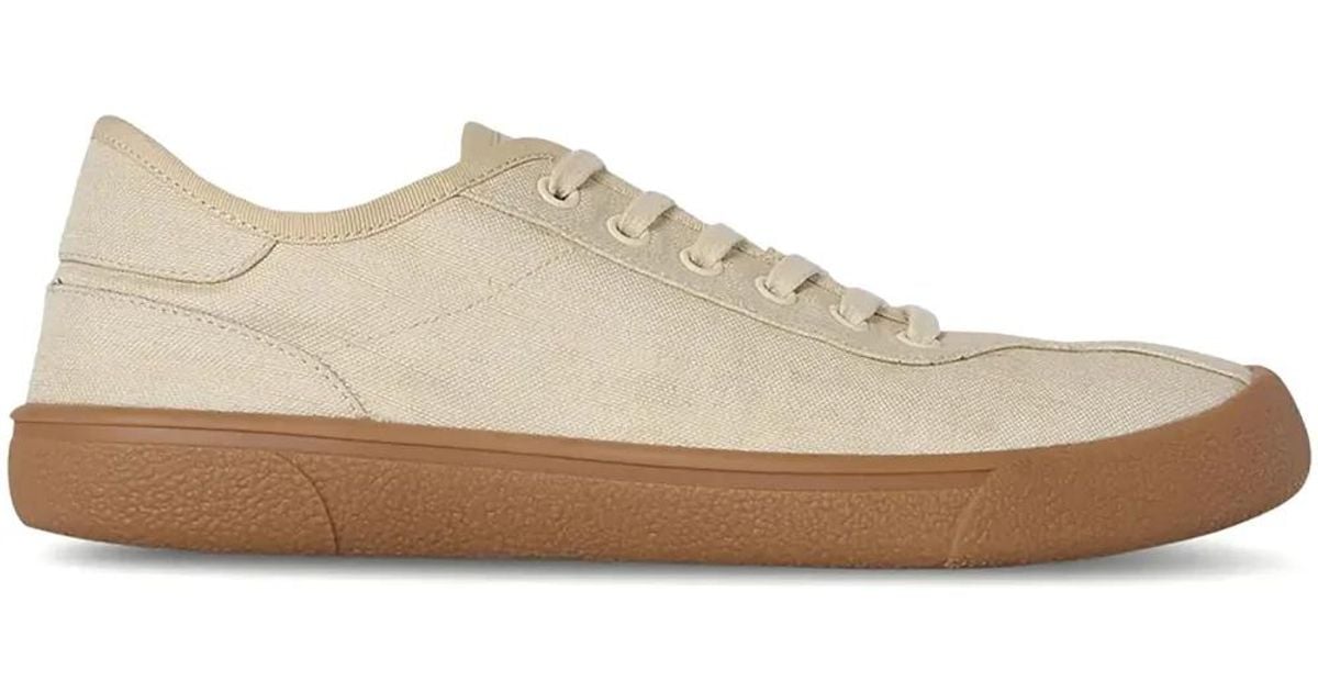 The Row Canvas Sneakers in Natural | Lyst