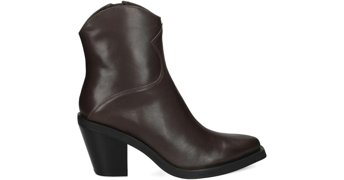 Ash 85Mm Judy Leather Boots in Black | Lyst UK