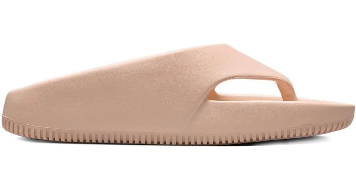 Nike Calm T-Strap Slip-On Slides in Pink | Lyst UK