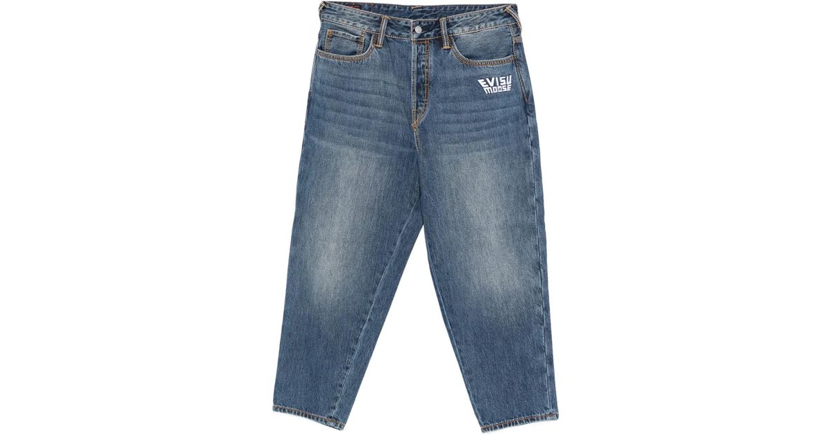 Moose Knuckles X Evisu Logo Detail Jeans in Blue for Men | Lyst