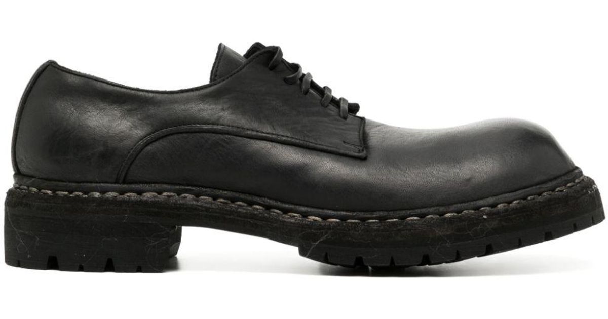 Guidi Horse Full Grain Derby Shoes in Black for Men | Lyst