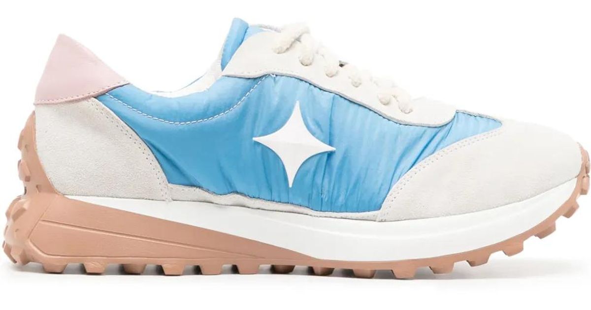 Madison Maison Star Suede-Trimmed Sneakers in Blue | Lyst