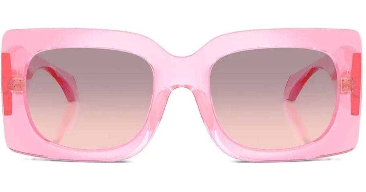 Versace Square-Frame Sunglasses in Pink | Lyst UK