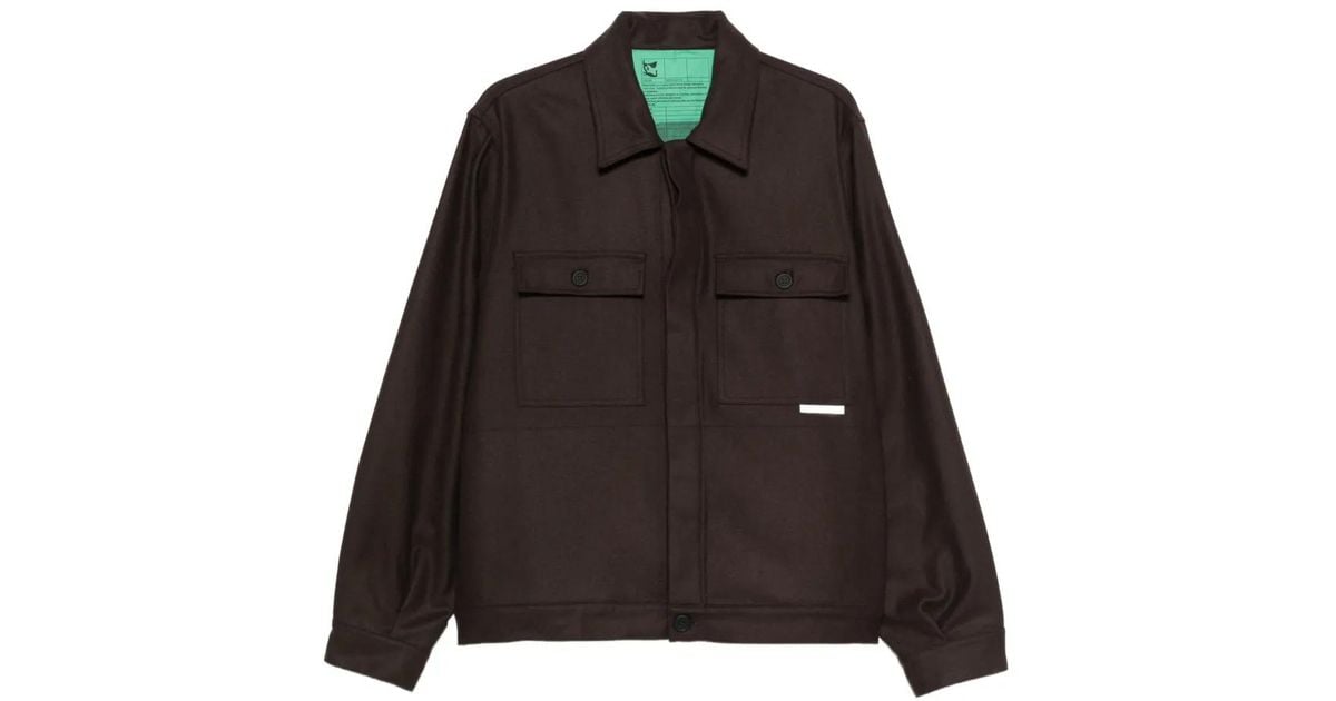 GR10K Collared Jacket in Black for Men | Lyst