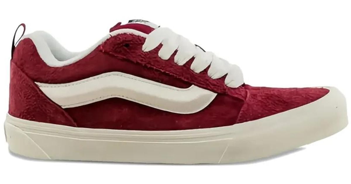 Vans Knu Skool Low-Tops in Red for Men | Lyst UK